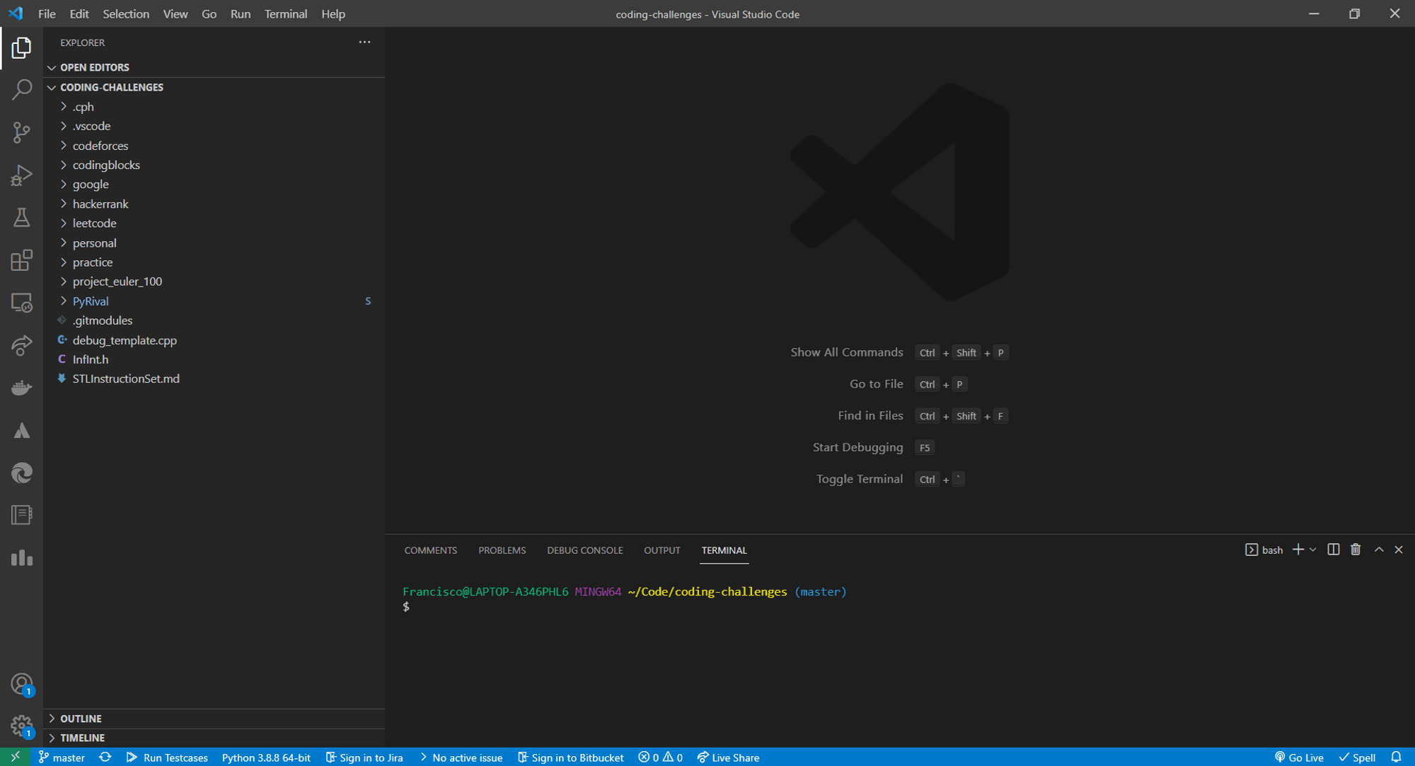VS Code Competitive programming setup