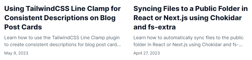 Consistent Descriptions with TailwindCSS Line Clamp