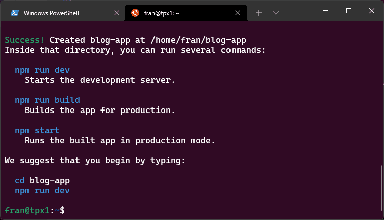 How to install Next.js in Ubuntu 22.04