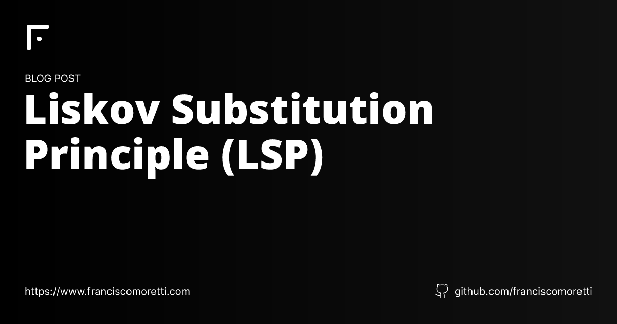 Liskov Substitution Principle Lsp